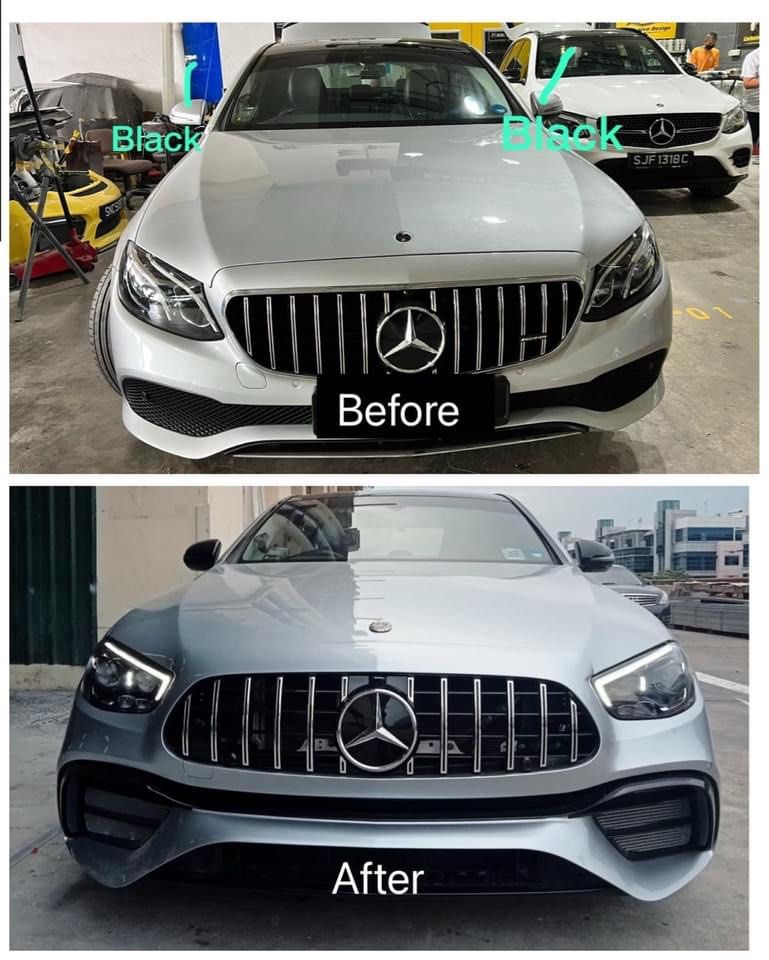 Retrofit Prefacelift Mercedes E-Class W213 2016-2020 Avantgarde Conversion to Aftermarket ...