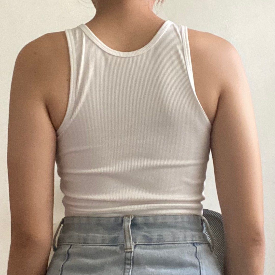 ribbed racer back top on Carousell