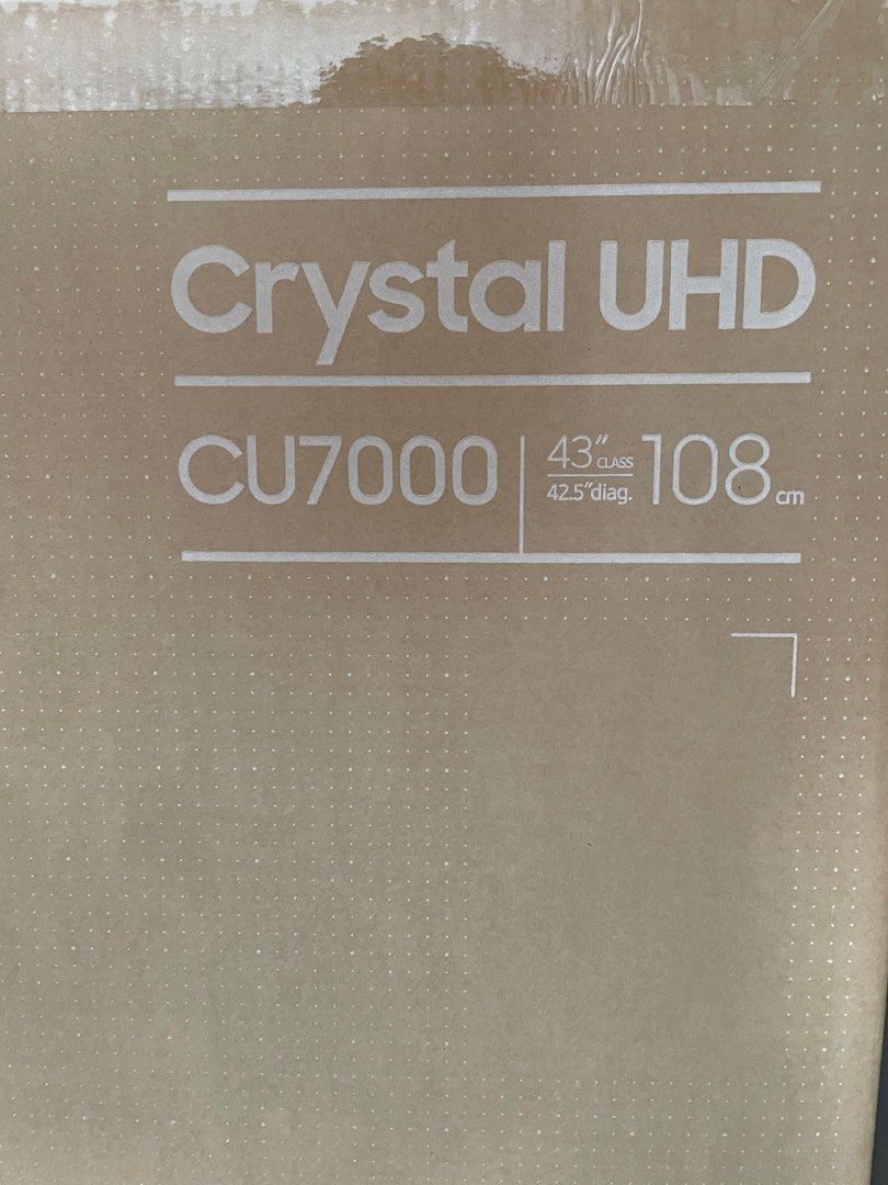 Samsung CU7000 43-inch Crystal UHD 4K Smart TV, TV & Home Appliances ...