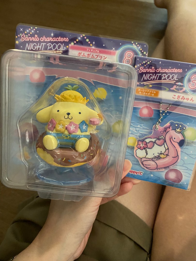 Sanrio night pool happy kuji pompompurin, Hobbies & Toys, Toys & Games ...