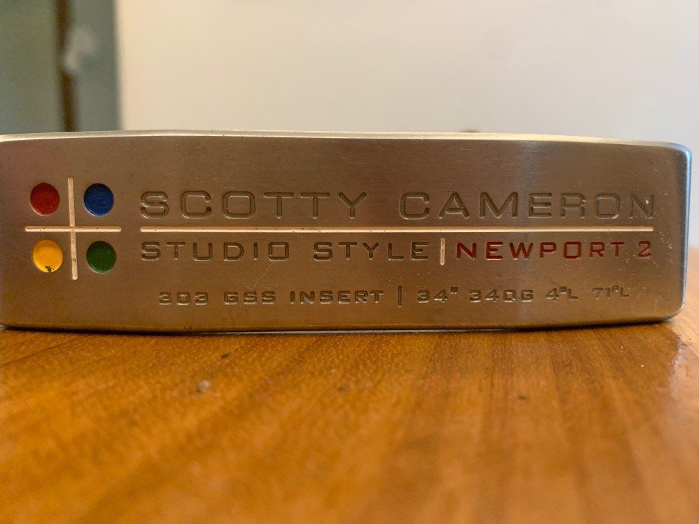SCOTTY CAMERON STUDIO STYLE NEWPORT 2 303 GSS insert Putter 34" RH - w ...