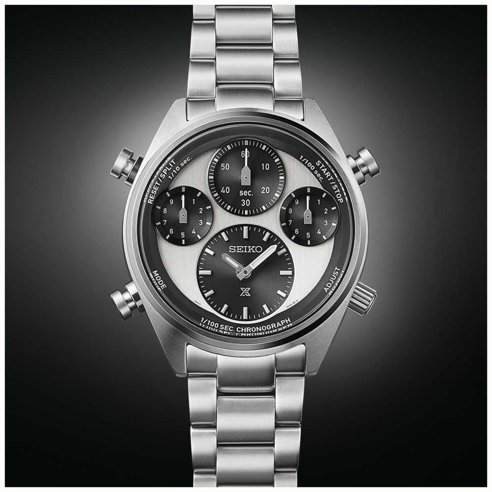 Seiko Prospex Speedtimer Panda Independent Sub-dials Solar Chronograph ...