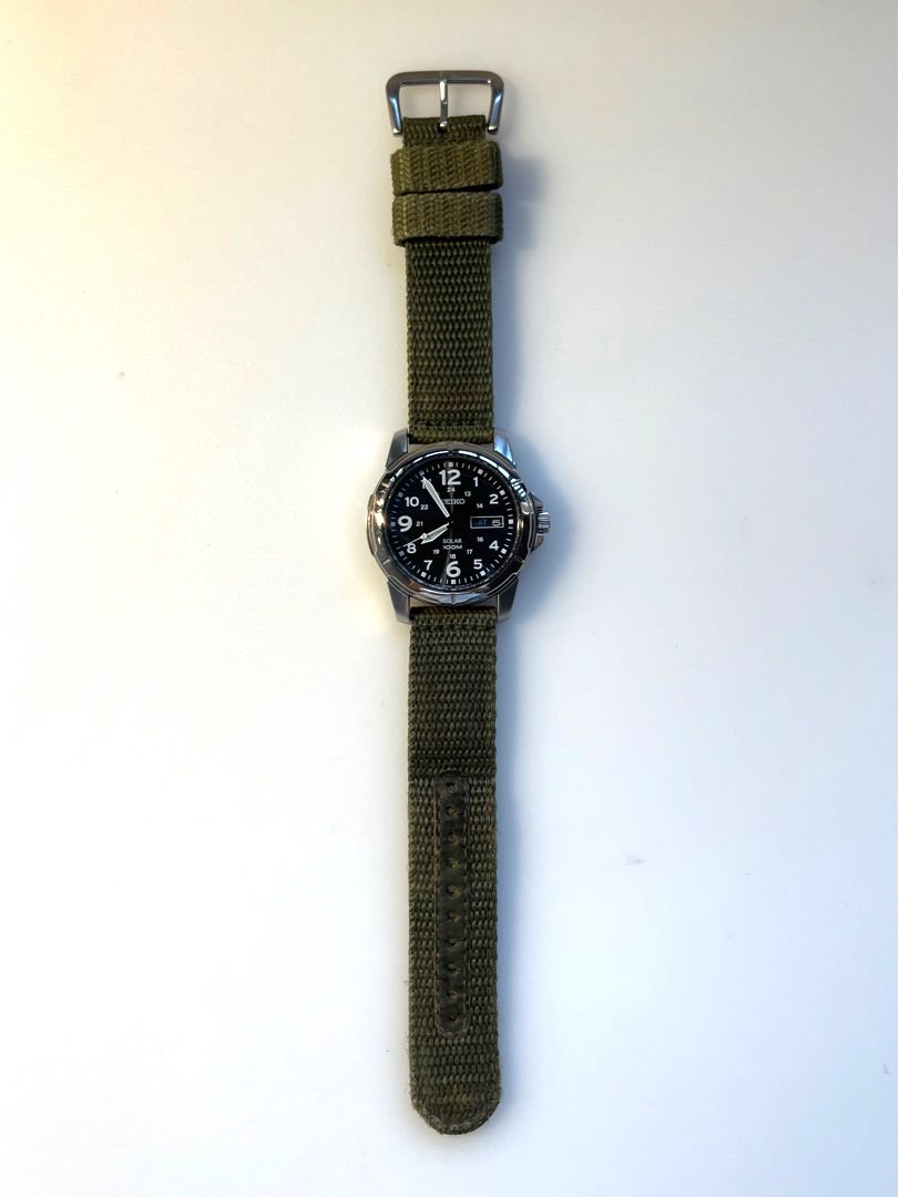 Seiko Solar Military Watch, Men's Fashion, Watches & Accessories ...