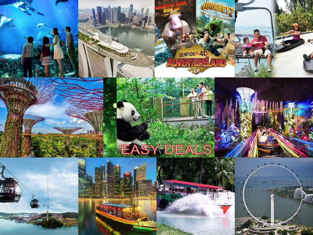 SENTOSA Visits- Cable Car 4D Adventure land Skyhelix VR Headrock Trick ...