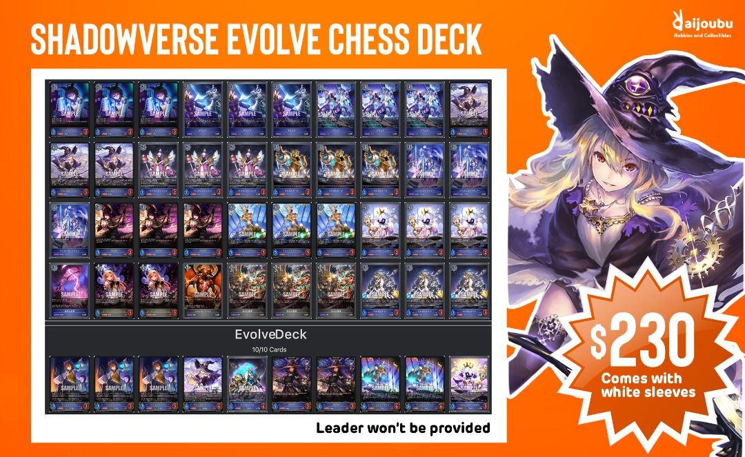 Shadowverse Evolve Daria Witchcraft Chess deck, Hobbies & Toys, Toys & Games on Carousell