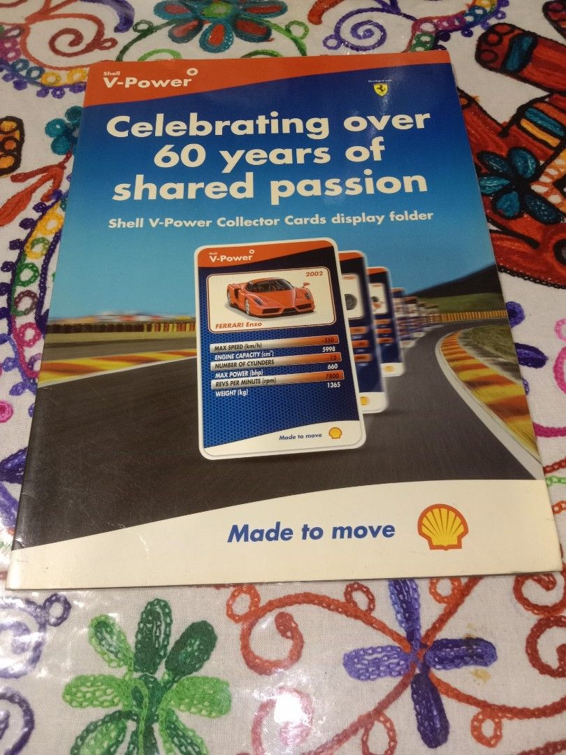 Shell v-power collector cards display folder, Hobbies & Toys ...