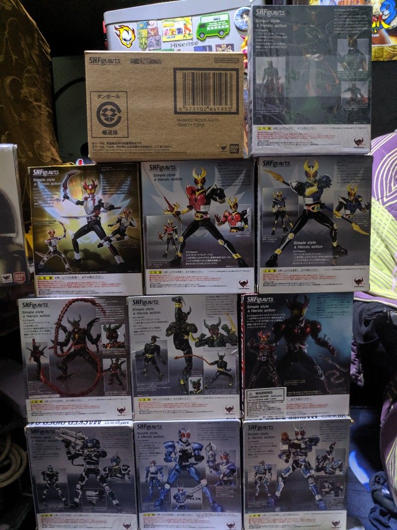Shfiguarts Kamen Rider Agito complete set (99% complete), Hobbies ...