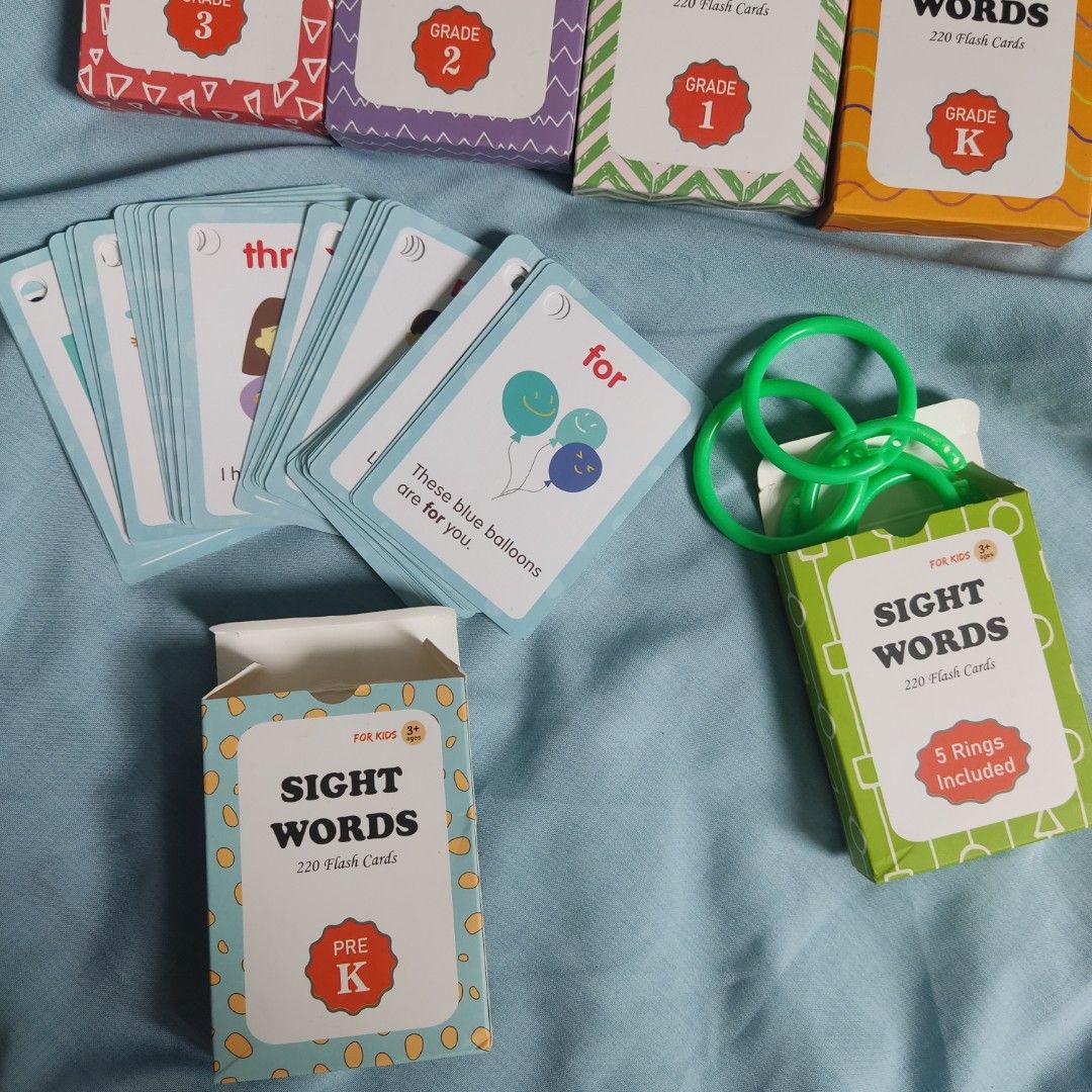Sight words Flash Card on Carousell