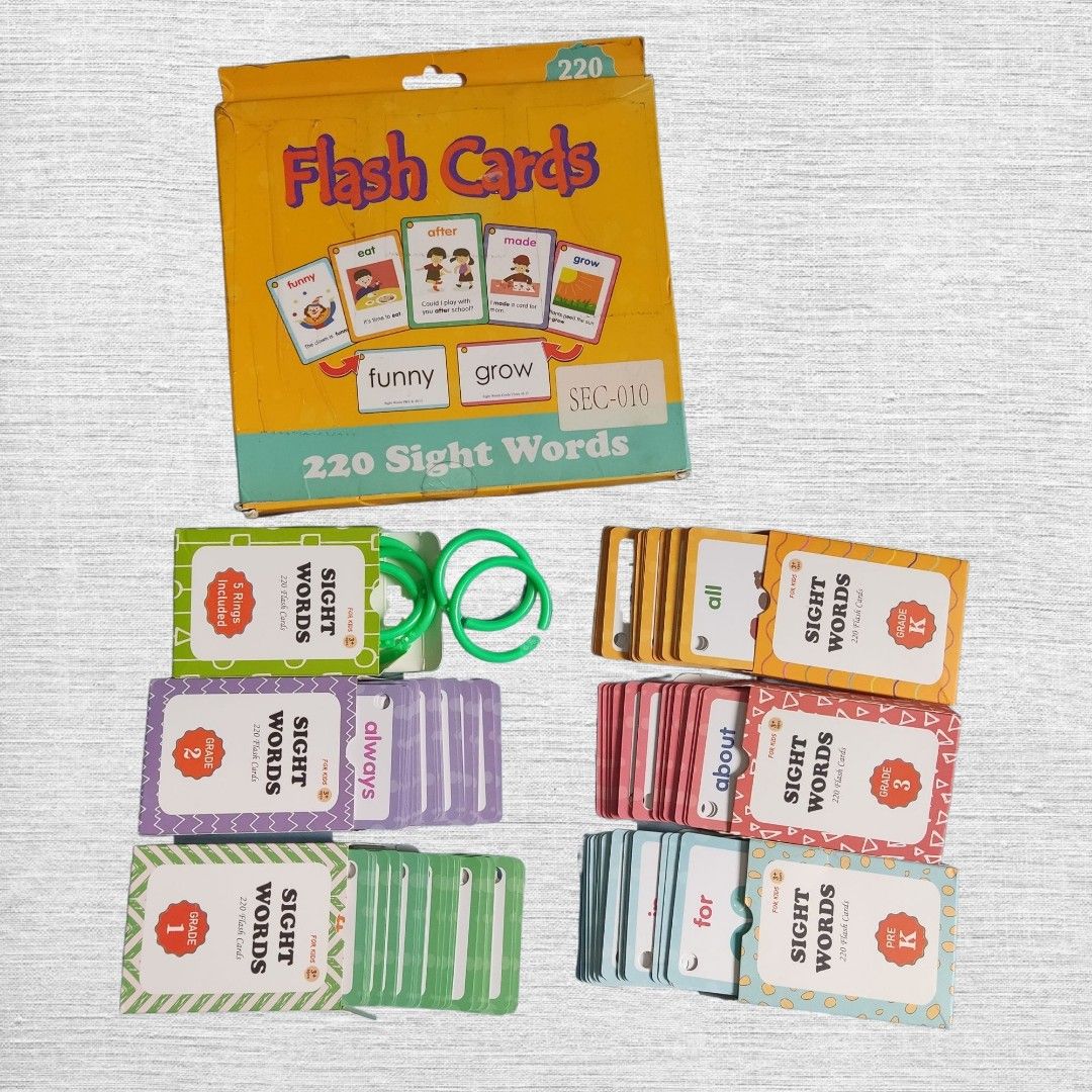 Sight words Flash Card on Carousell