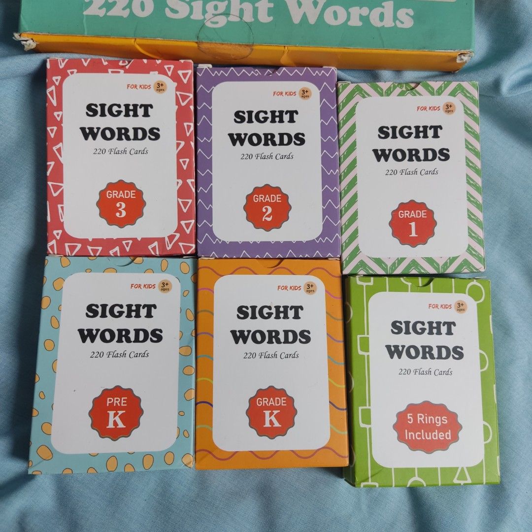 Sight words Flash Card on Carousell