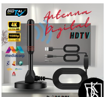 Singapore Digital HDTV 36DBI High Gain Active Antenna 4K 1080P Active ...