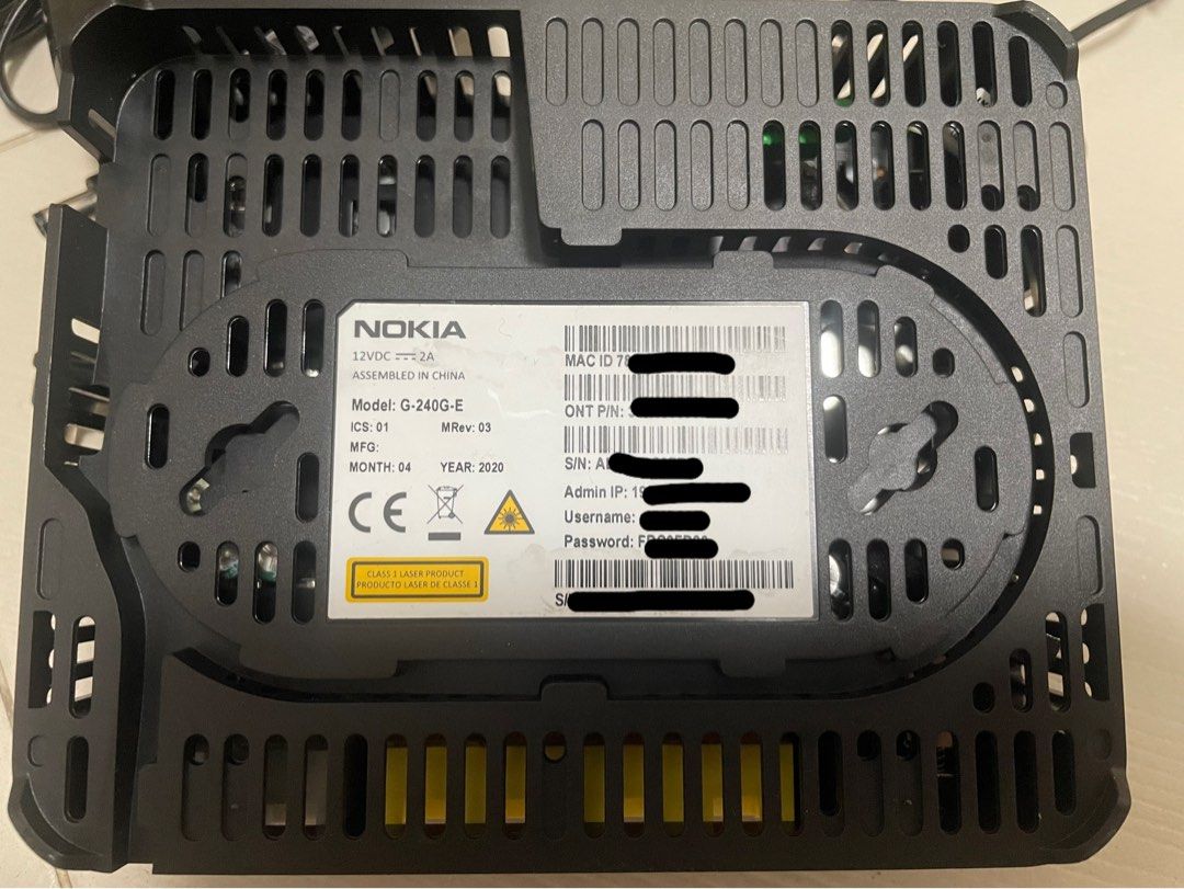 Singtel Optical Network Router Nokia G240 + SingTel Mesh Extender x2 ...
