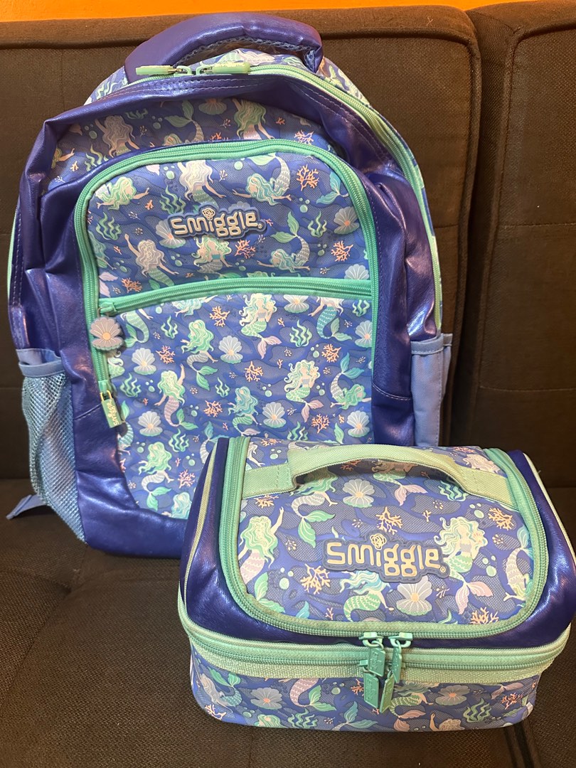 Smiggle Classic Backpack & Double Decker Lunch Bag on Carousell
