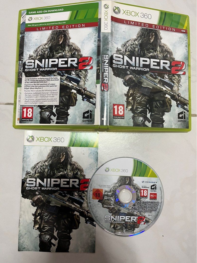 SNIPER 2 GHOST WARRIOR LIMITED EDITION WITH DLC XBOX 360 GAME, Video ...