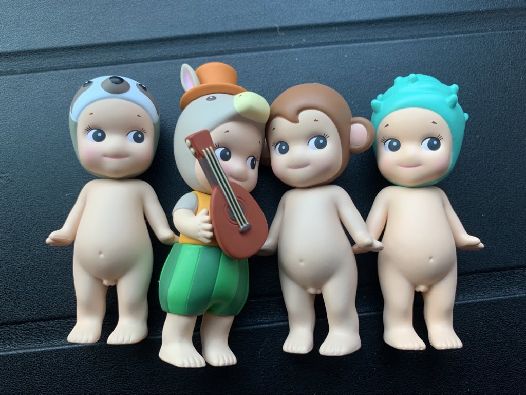 Sonny Angel Monkey, Shell, Sloth, and Town Musician on Carousell