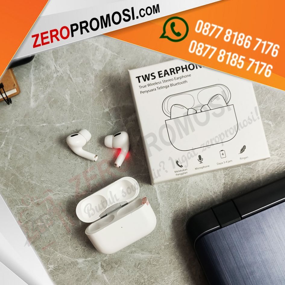 Souvenir Earphone Bluetooth TWS02 Ekslusif Bisa Cetak Logo, Elektronik ...