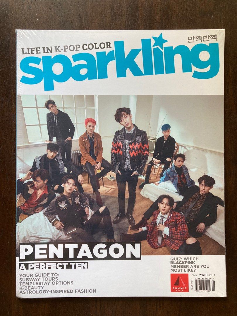 Sparkling K-Pop Magazine Winter 2017 Issue (sealed) on Carousell
