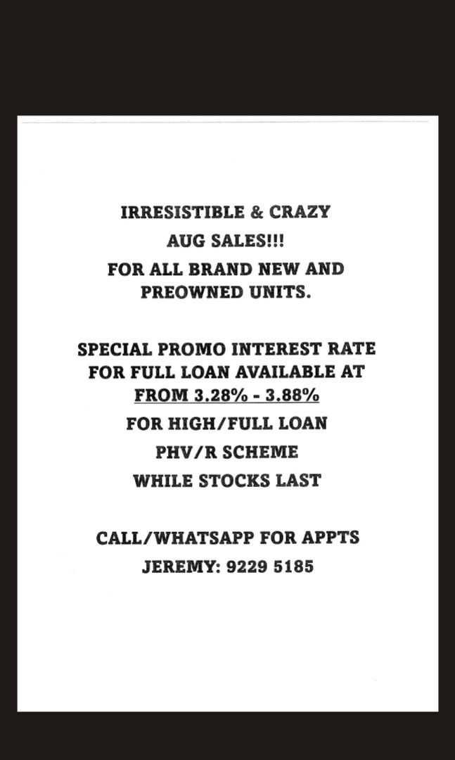 Special interest rate promo, Announcements on Carousell