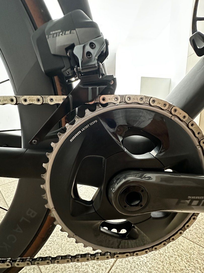 SRAM Force eTAP AXS 12SPD Groupset with SRAM Red Cassette, Red Rotor ...