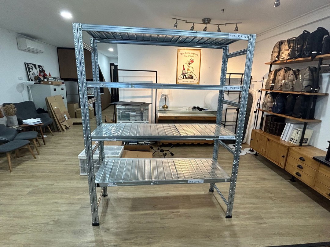 Stainless Steel Rack BOLTLESS STORAGE RACK - Silver High-Tensile ...