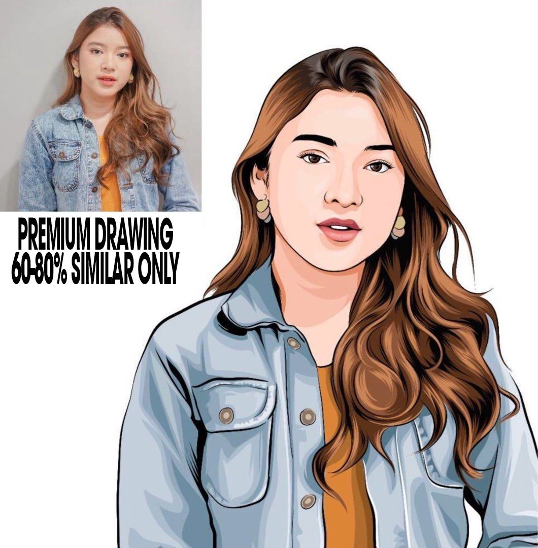 SUPER Premium OR REALISTIC PAINTING or cartoon Customised Caricature ...