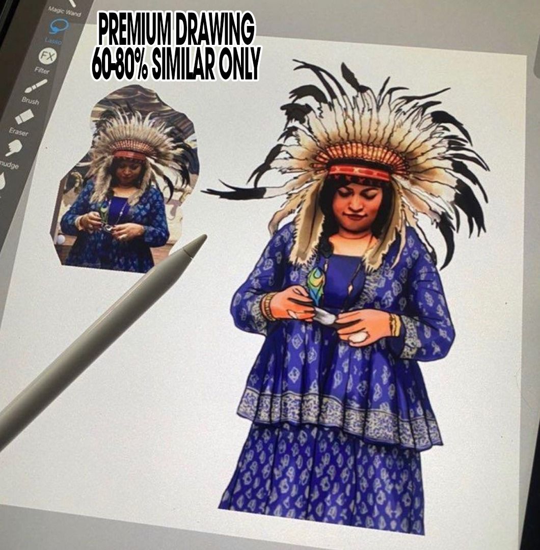 SUPER Premium OR REALISTIC PAINTING or cartoon Customised Caricature ...