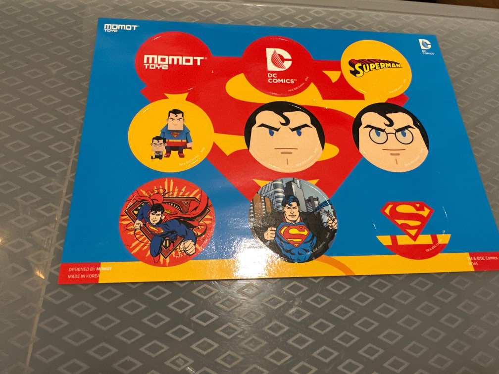 Superman Stickers (Under Official DC Comics License), Hobbies & Toys ...