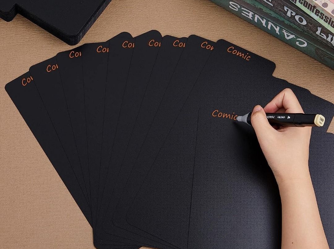 Tall Comic Book Dividers (7 1/4in x 11 1/4in) Pack of 6 pcs, Hobbies ...