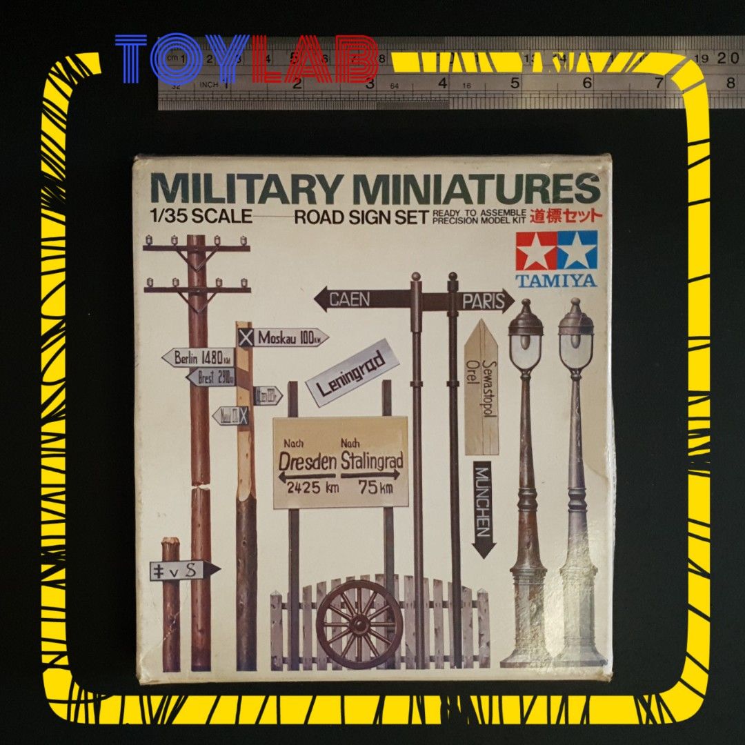 Tamiya 1/35 Road sign set on Carousell