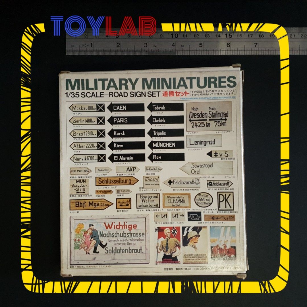 Tamiya 1/35 Road sign set on Carousell