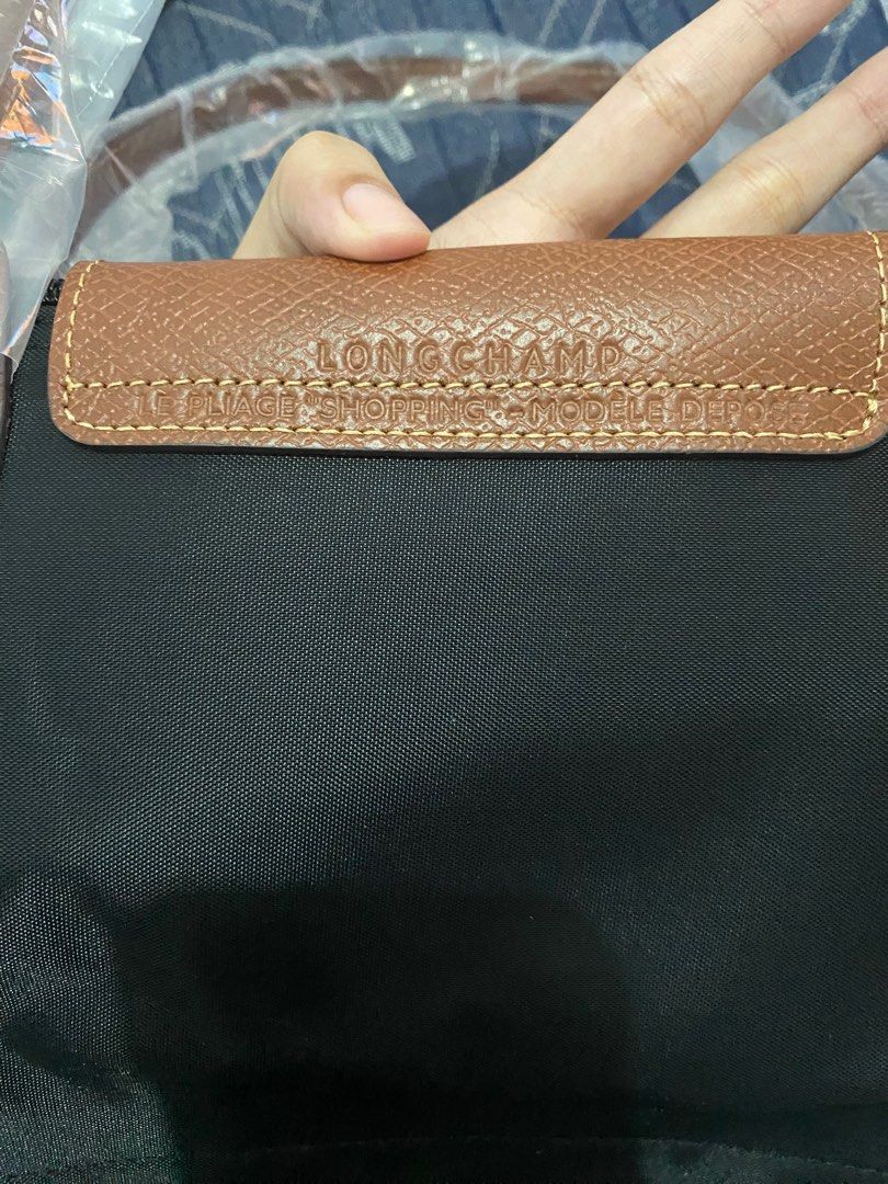 Tas longchamp le pliage black small long handle original, Fesyen Wanita ...