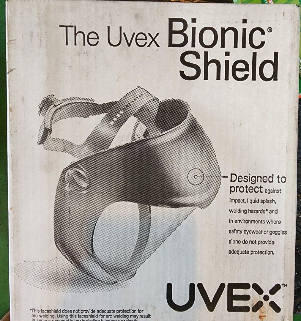 The UVEX Bionic Shield polycarbonate visor anti-fog on Carousell