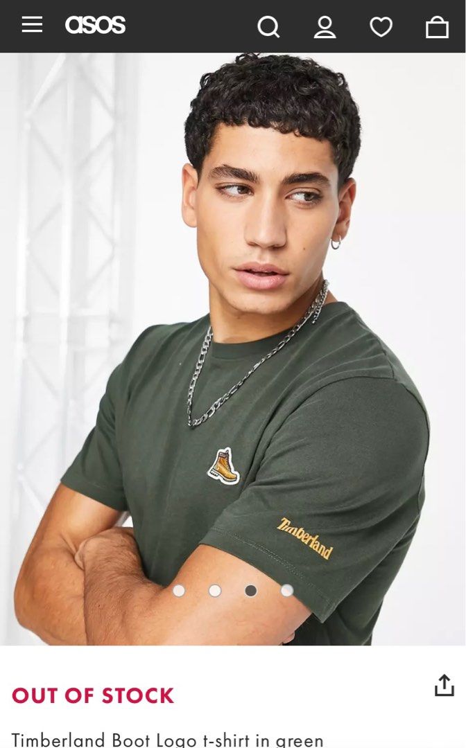 Timberland Boot Logo in green camo, Men's Fashion, Tops & Sets, Tshirts ...