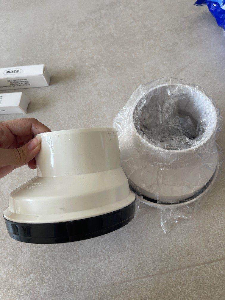 Toilet Bowl Pan Collar, Furniture & Home Living, Bathroom & Kitchen ...