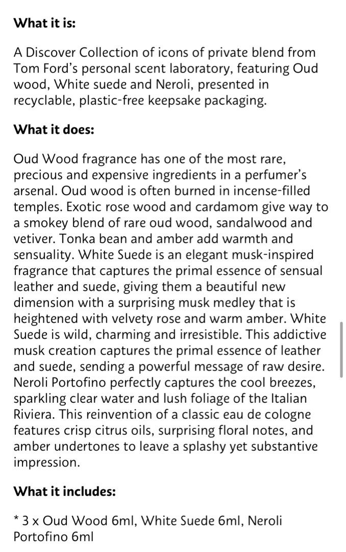 TOM FORD Fresh Private Blend Eau De Parfum Discovery Collection, Beauty ...