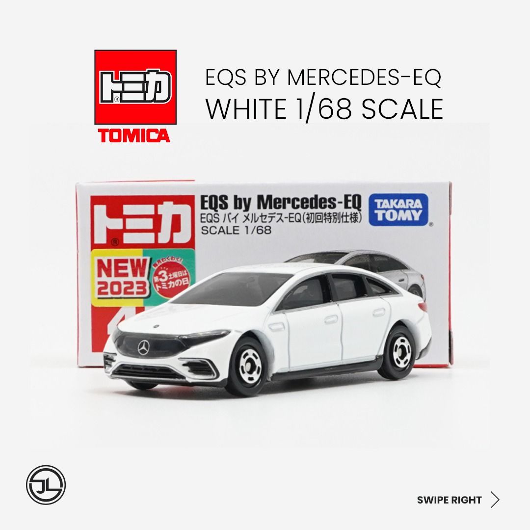 Tomica No.47 EQS by Mercedes-EQ 1st Edition 1/68, Hobbies & Toys, Toys & Games on Carousell