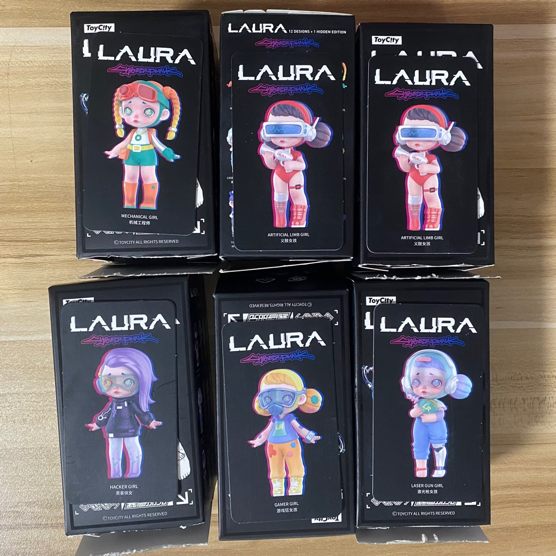 Laura BNIF ToyCity Laura authentic blindbox cyber punk figurine toys ...