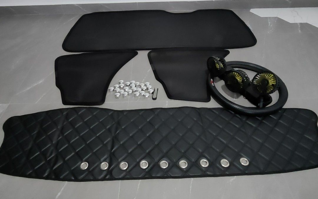 Toyota hiace accessories magnetic sun shade dashboard steering cover ...