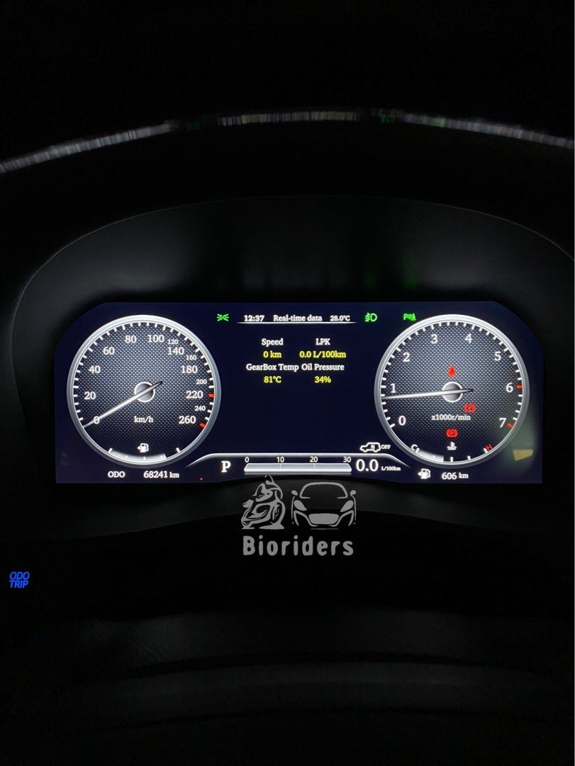 Toyota Vellfire alphard speedo meter digital cluster digital ...
