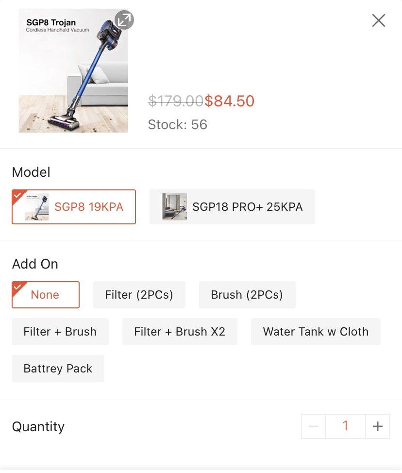 Trojan SGP8 cordless vacuum cleaner, Furniture & Home Living, Cleaning ...