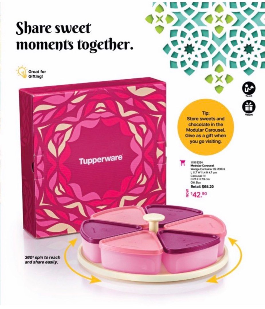 Tupperware 2023 Modular Carousel, Furniture & Home Living, Kitchenware ...