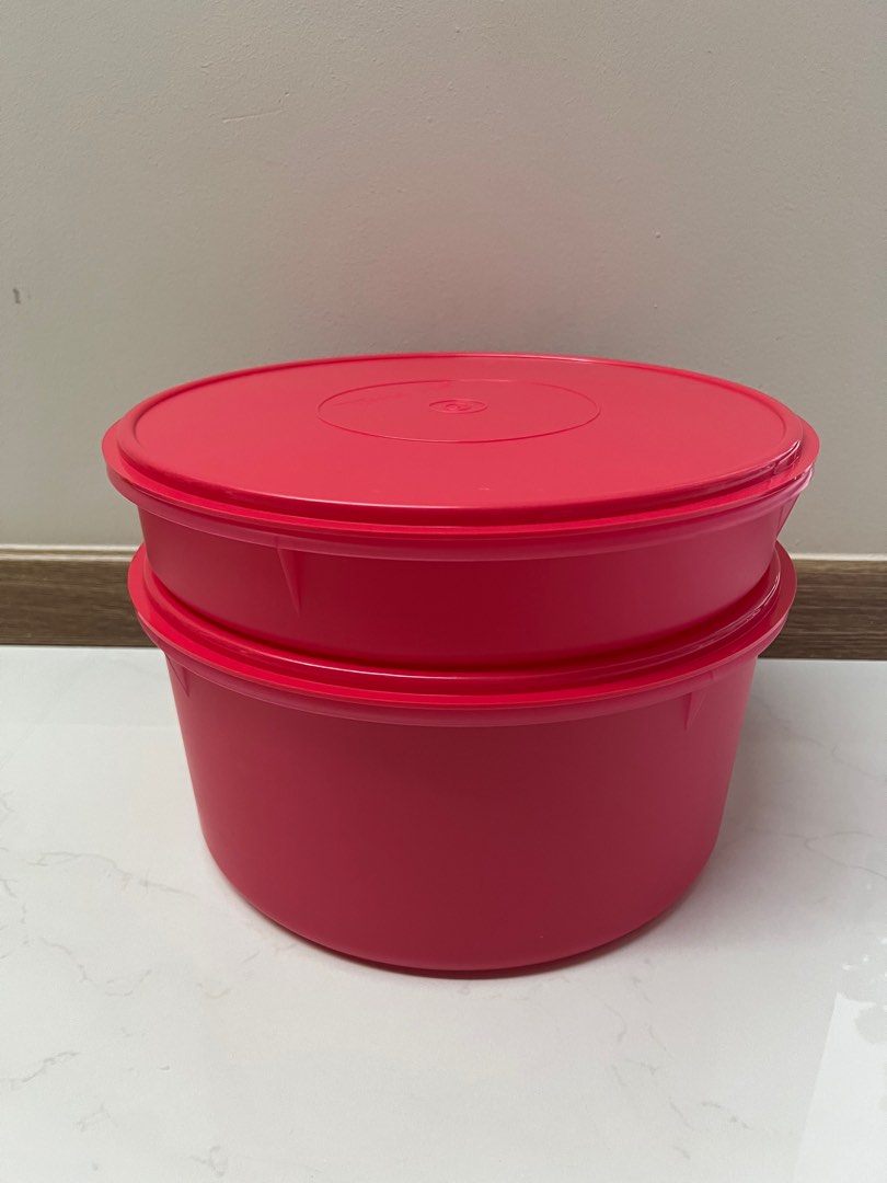 Tupperware round containers set, Furniture & Home Living, Kitchenware ...