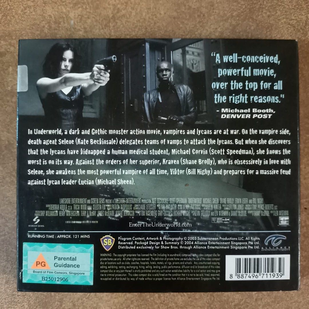 Underworld VCD, Hobbies & Toys, Music & Media, CDs & DVDs on Carousell