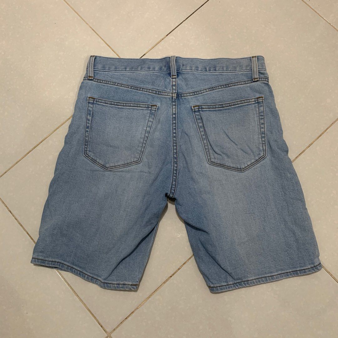 UNIQLO Light washed Jorts on Carousell