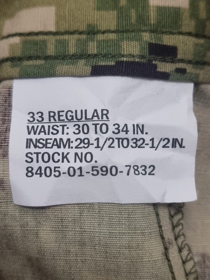Us navy AOR TYPE 3, Men's Fashion, Bottoms, Trousers on Carousell