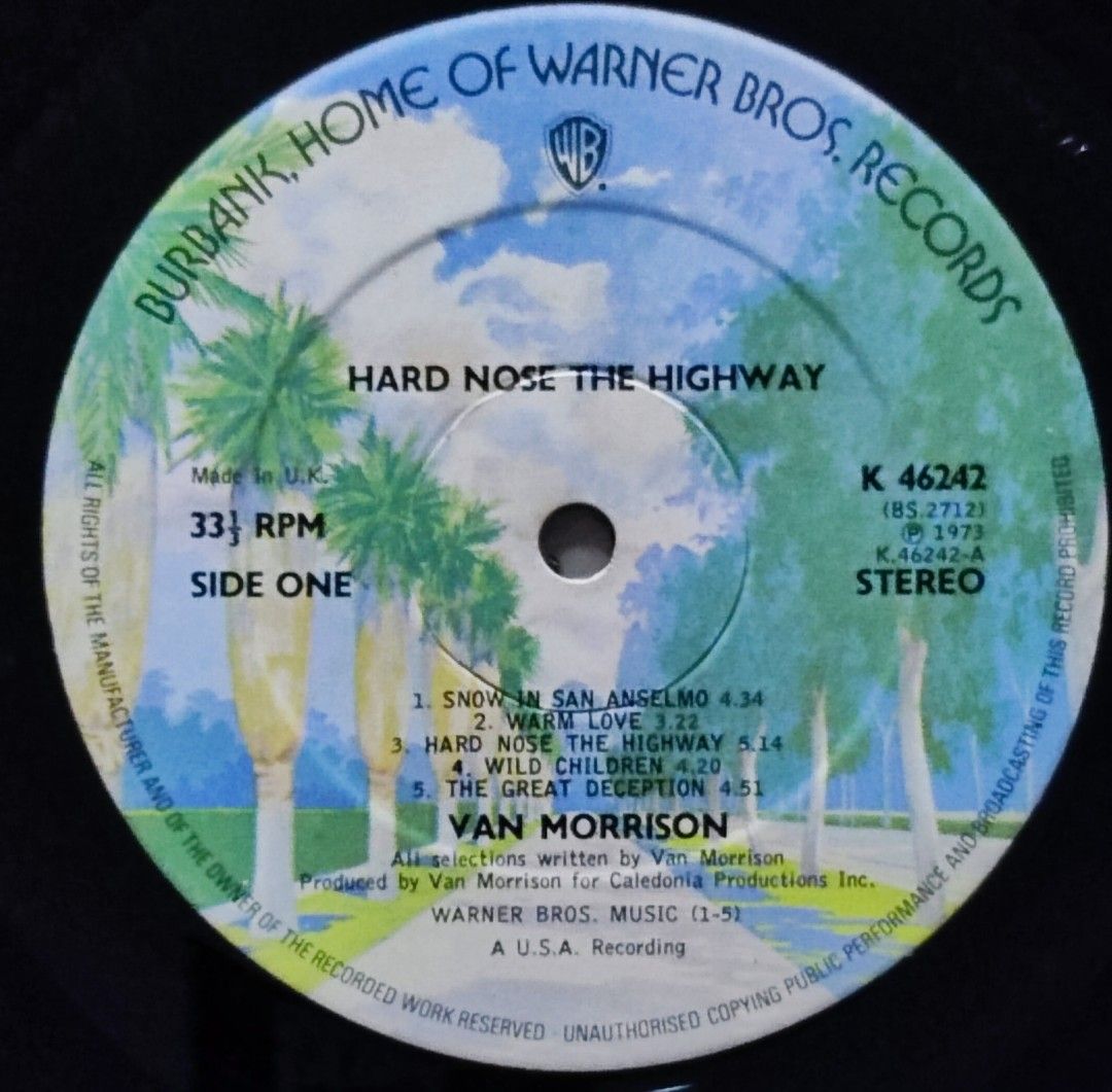 Van Morrison - Hard Nose The Highway[LP], Hobbies & Toys, Music & Media ...