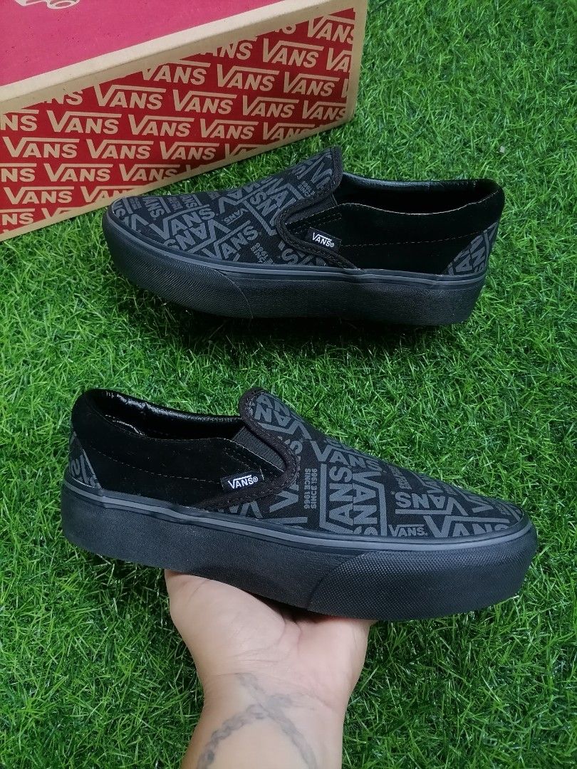 Vans 66 Slip On Platform Black on Carousell