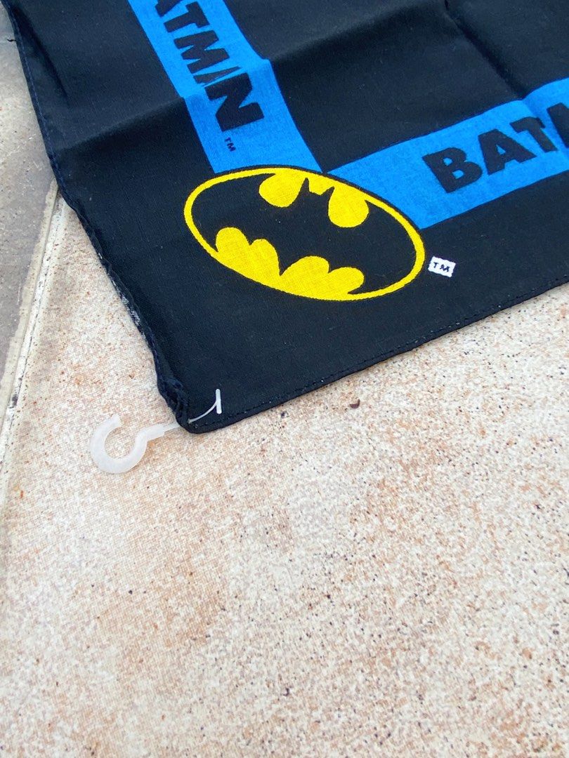 (Vintage) 1989 Batman - DC Comics Scarf Bandana - Made in USA on Carousell