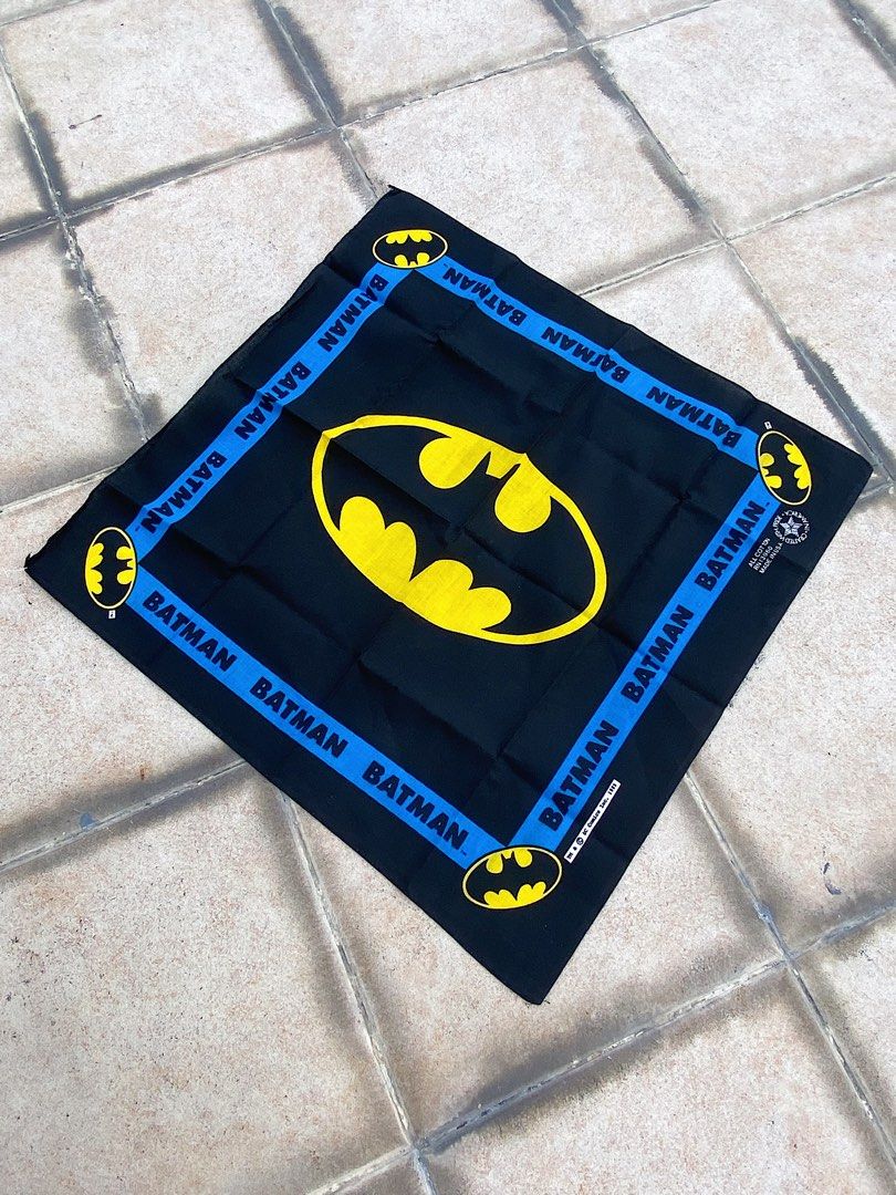 (Vintage) 1989 Batman - DC Comics Scarf Bandana - Made in USA on Carousell