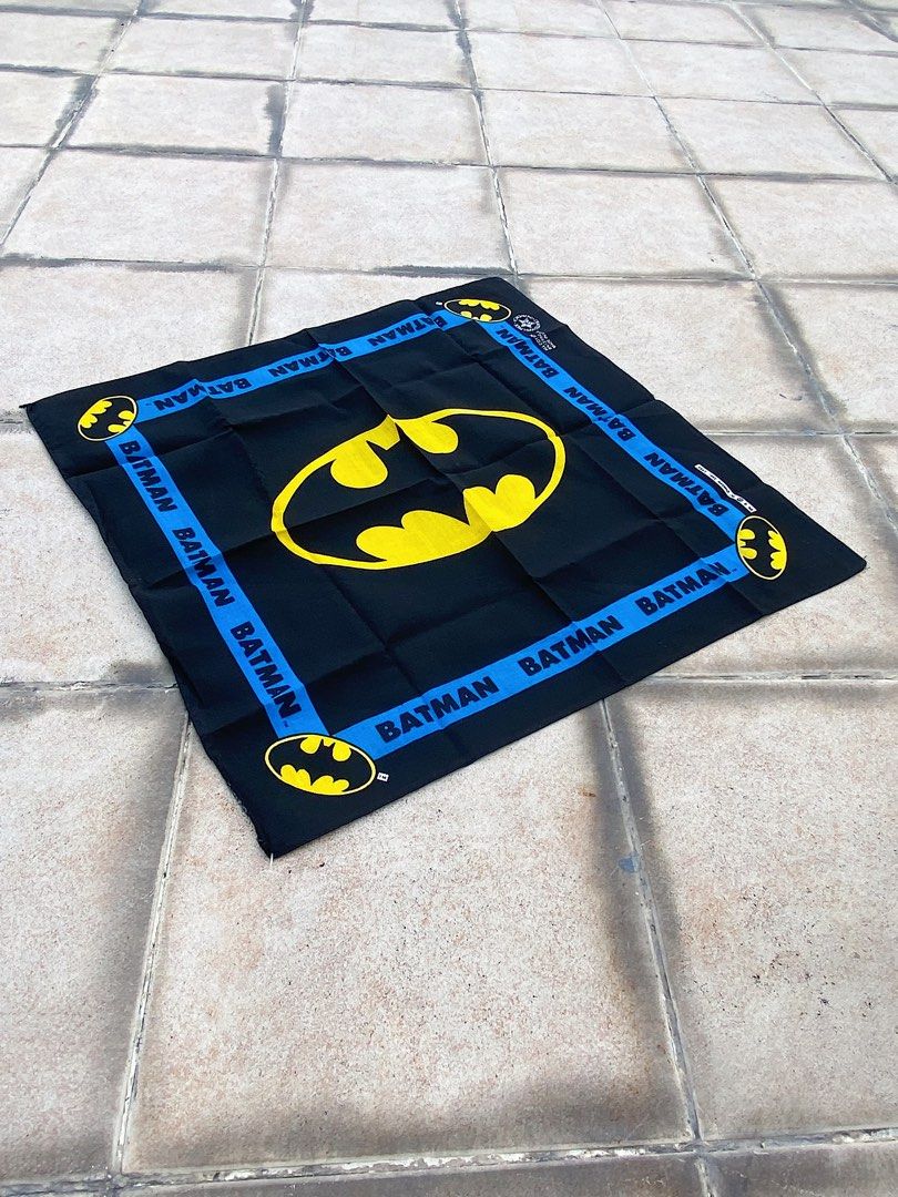 (Vintage) 1989 Batman - DC Comics Scarf Bandana - Made in USA on Carousell